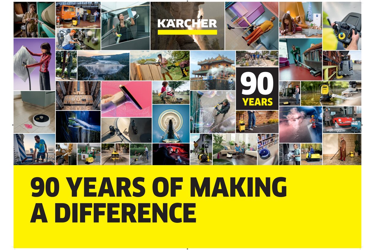 Anniversaire des 90 ans de Kärcher [KARCHER 90 YEAR ANNIVERSARY EDITION]. | Kärcher Center Maes